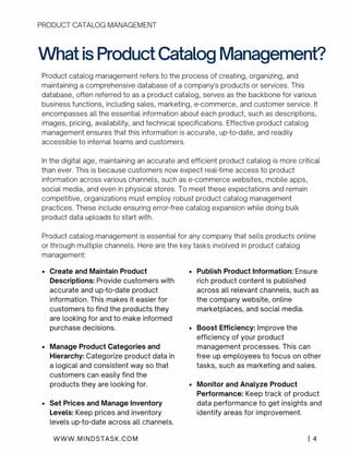 Product Catalog Management- Challenges and Importance | PDF