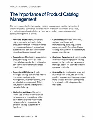 Product Catalog Management- Challenges and Importance | PDF