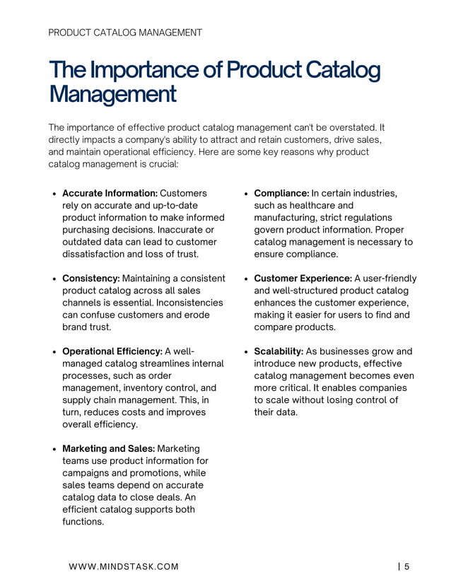 Product Catalog Management- Challenges and Importance | PDF
