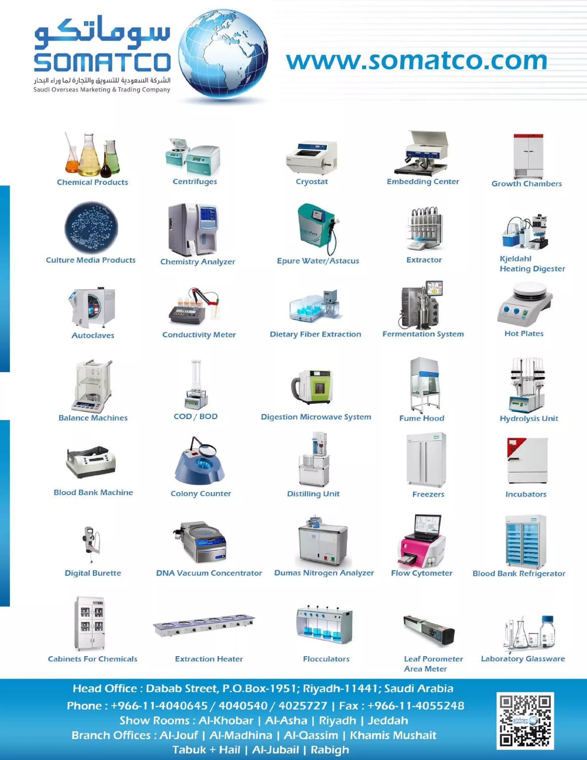 Somatco Product Catalogue | Medical | Laboratory | PDF