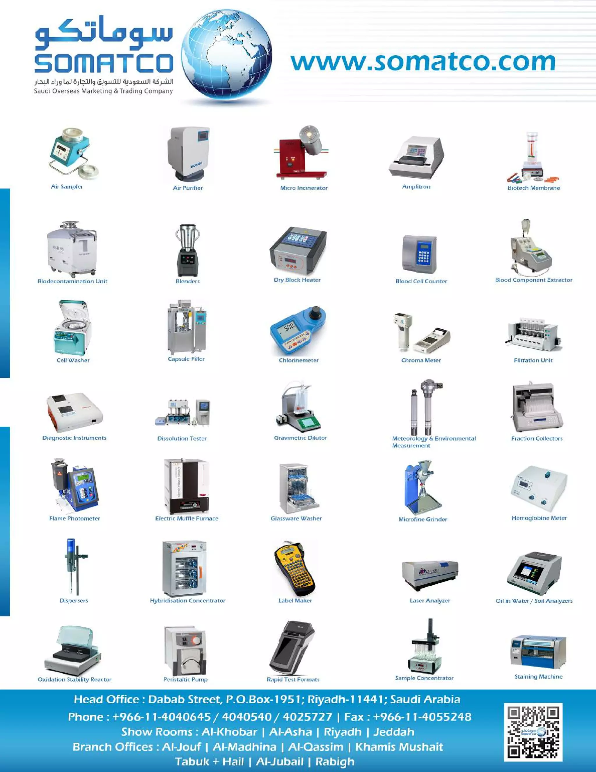 Somatco Product Catalogue | Medical | Laboratory | PDF