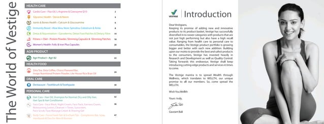 Vestige Product catalogue india | PPT