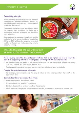 Product claims | PDF