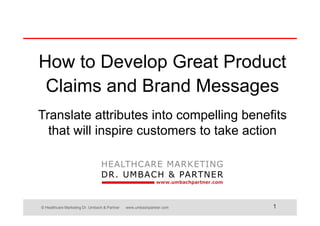 Product Claims and Brand Messages | PDF