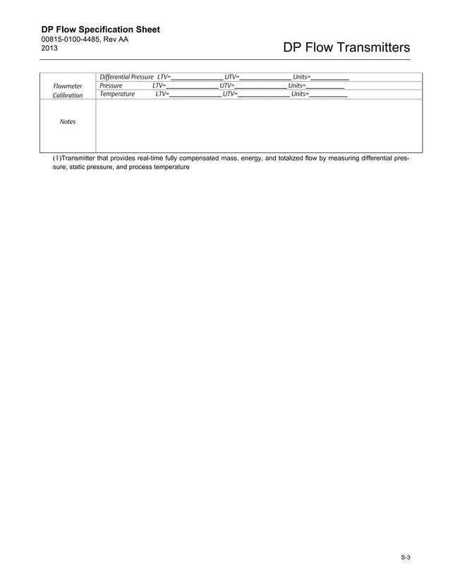 Product data-sheet-dp-flow-specification-sheet-rosemount-en-77672 | PDF