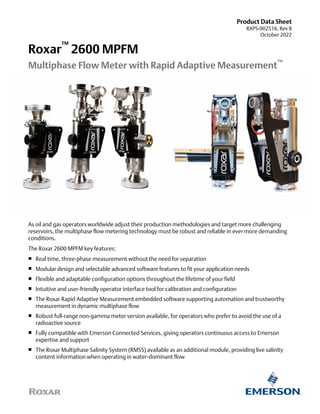 product-data-sheet-roxar-2600-multiphase-flow-meter-rapid-adaptive ...