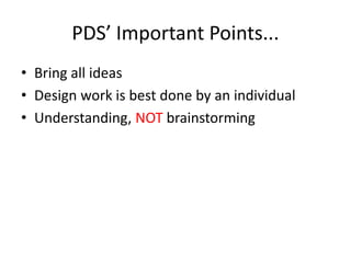 Product Design Sprint | PPTX