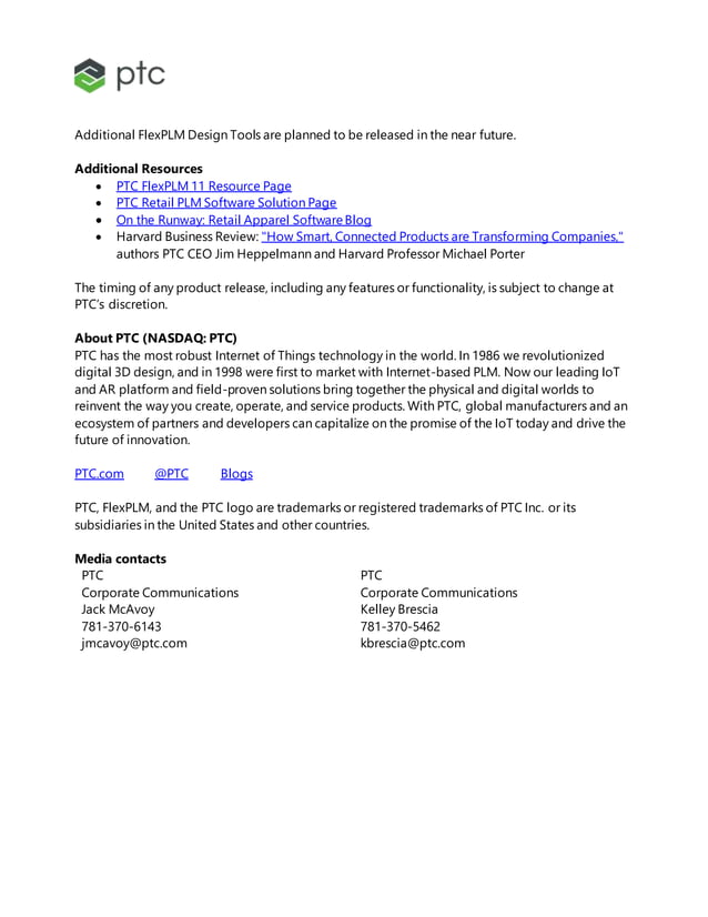 PTC Releases FlexPLM Design Module for Adobe Illustrator to Improve ...