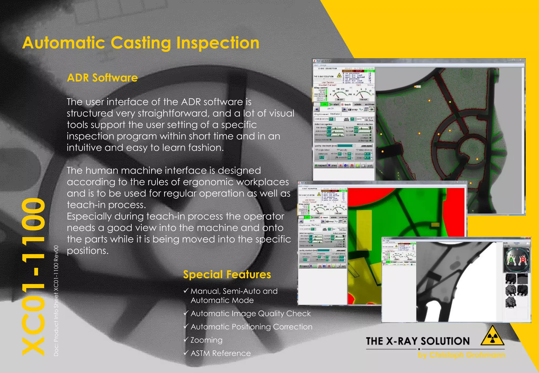 Automatic Casting Inspection | Info sheet XC01-1100 | PPT