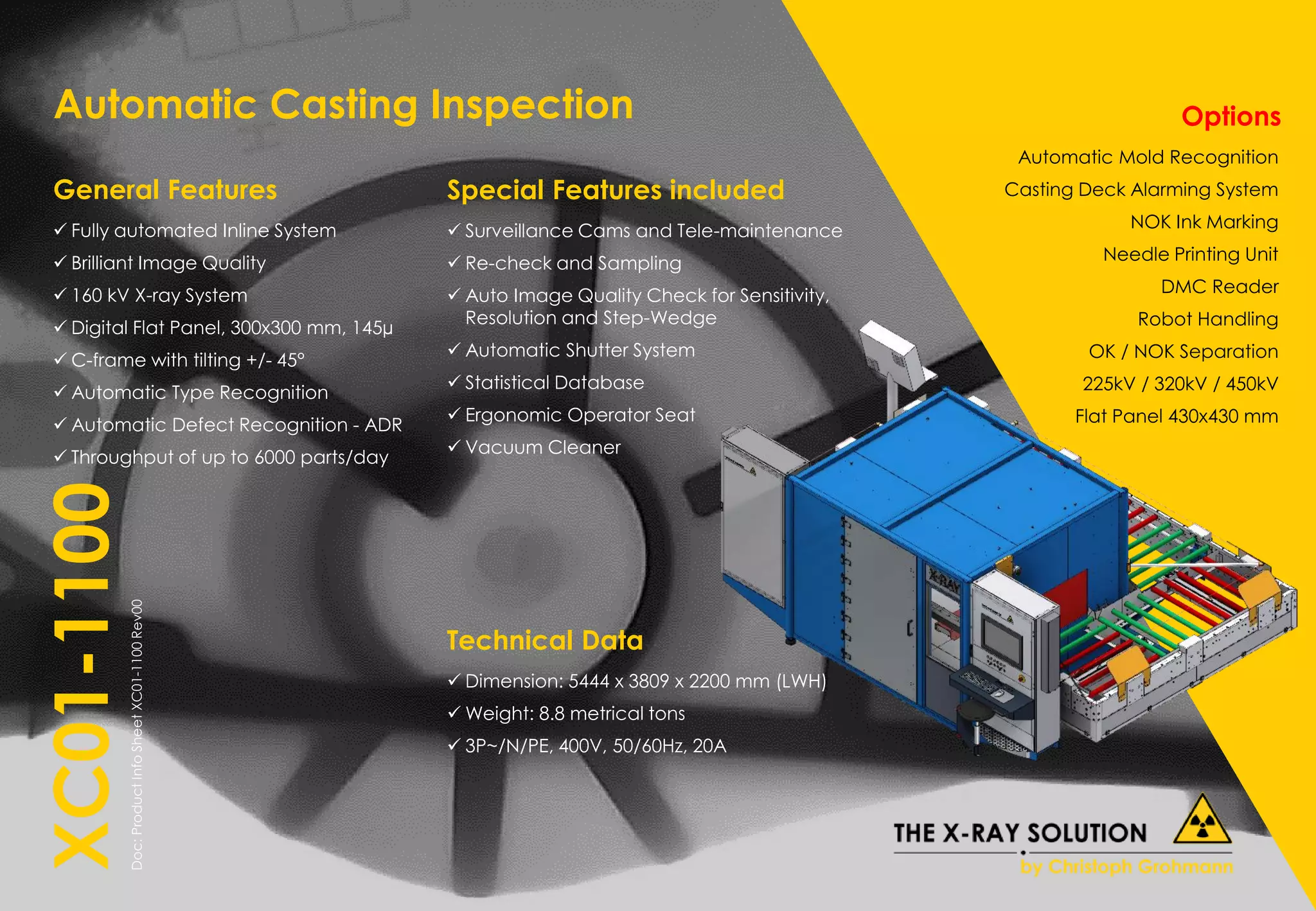 Automatic Casting Inspection | Info sheet XC01-1100 | PPT
