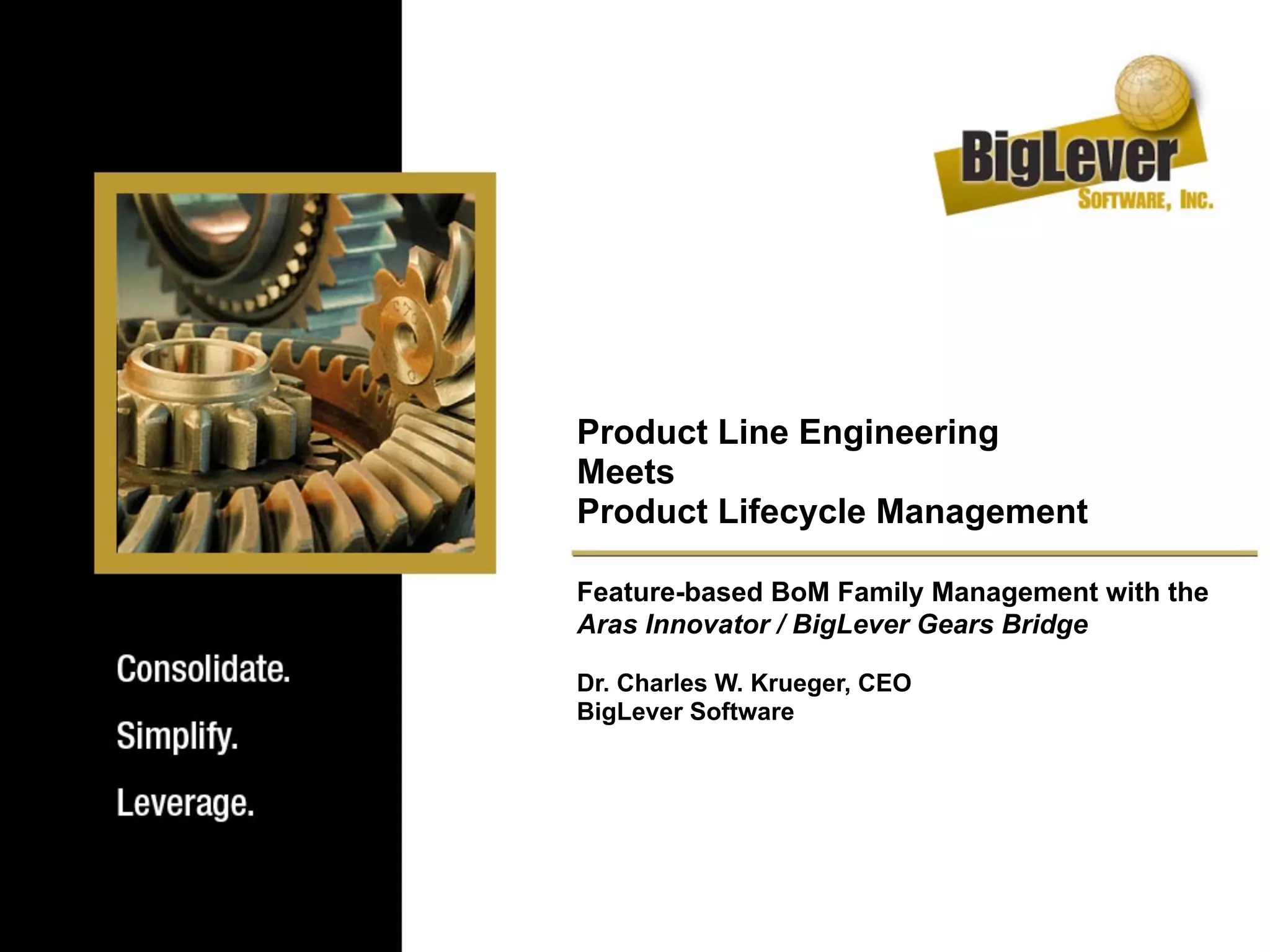 Product Line Engineering Meets PLM | PDF