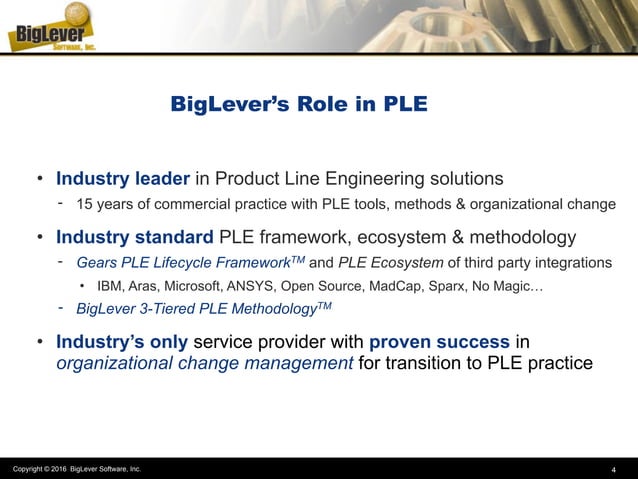 Product Line Engineering Meets PLM | PPT