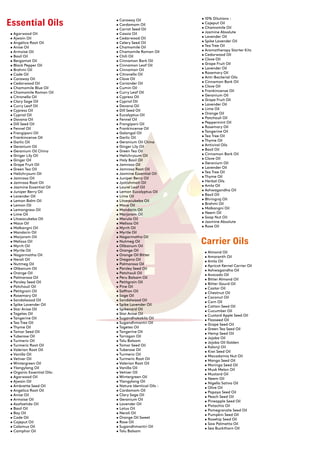 Natural Oil Product list Catalog | PDF
