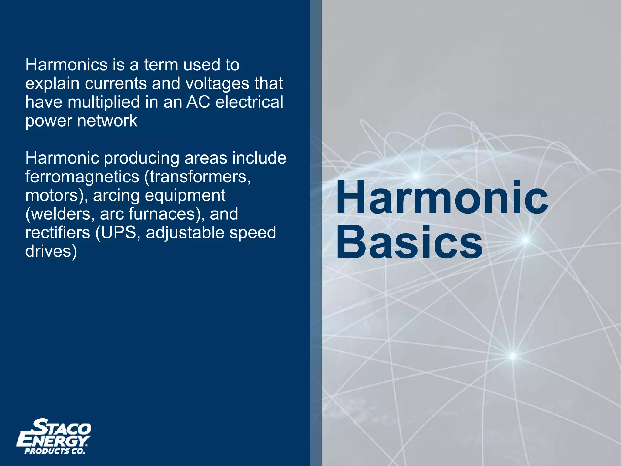 Product: Power Factor & Harmonics: StacoSine: Harmonics | PPTX