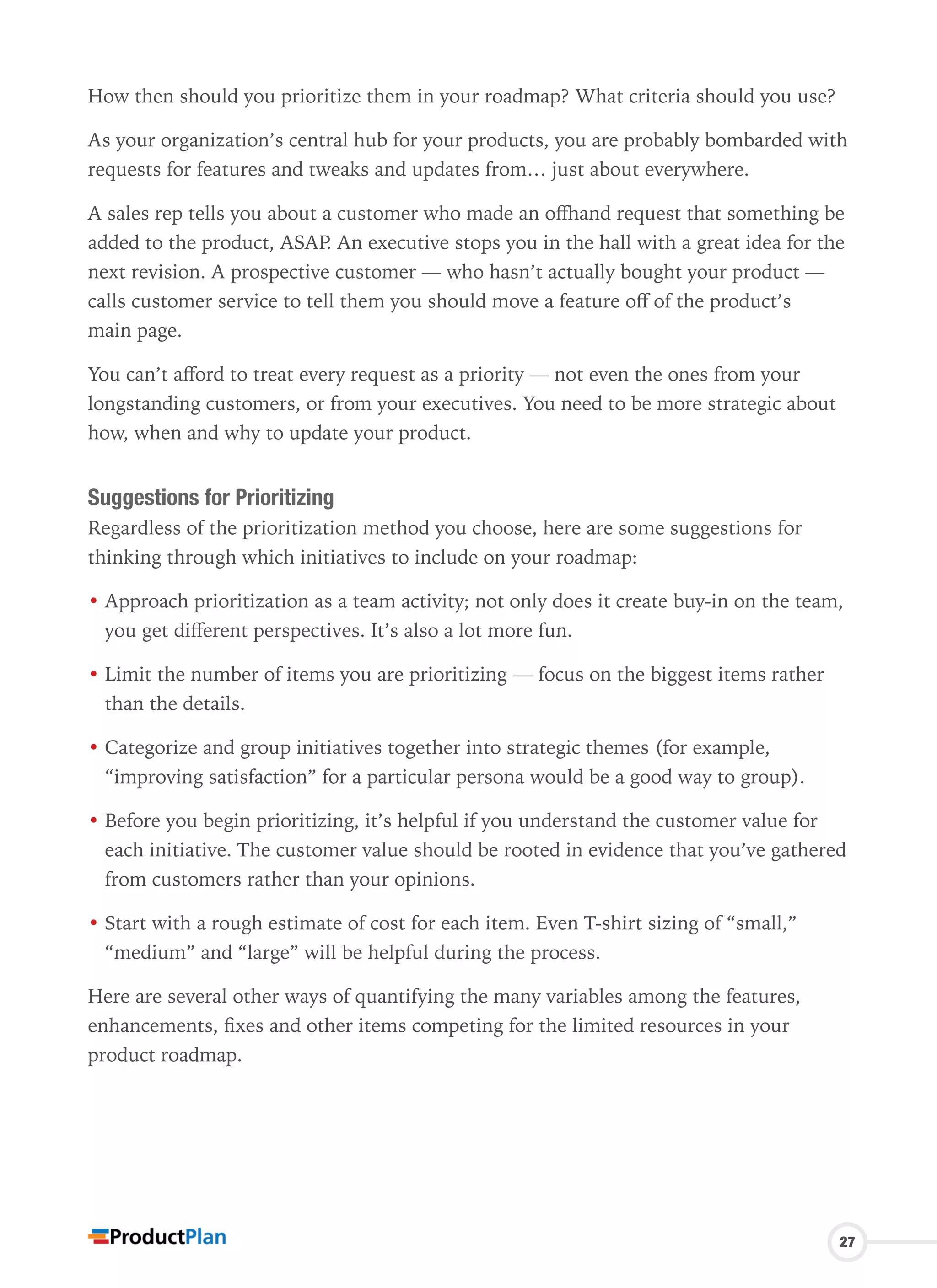 Product roadmap-guide-by-product plan | PDF