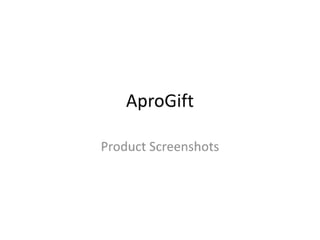 Product screenshots | PDF
