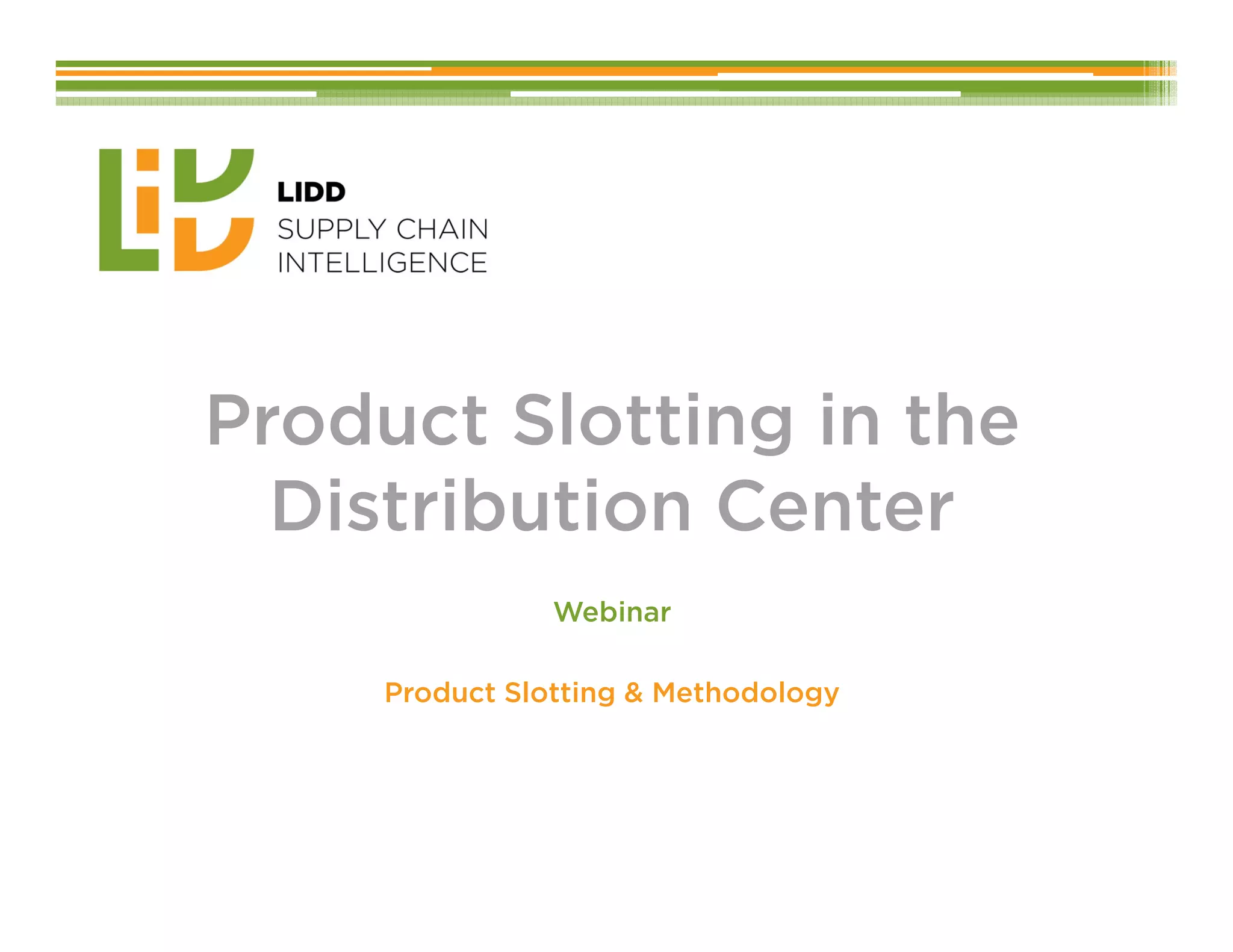 Product Slotting in the Distribution Center - A Guide to Warehouse Slotting | PDF | Logistics ...
