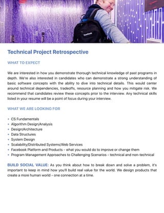Facebook's Official Guide to Technical Program Management Candidates | PDF