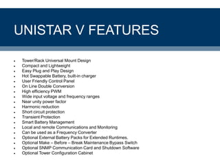 Product: UPS: UniStar VP | PPT