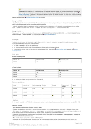 Product allocation during sales order entry | PDF