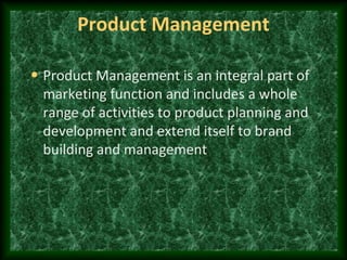 Product and brand_management | PPT