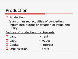Product And Cost | PPT
