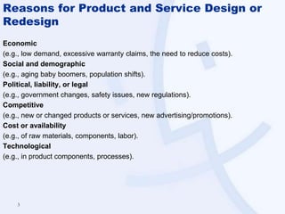 Product and Services Design & Development | PPT