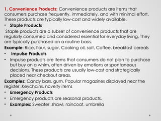 product and its types.pptx Presentation on product mix of marketing ...