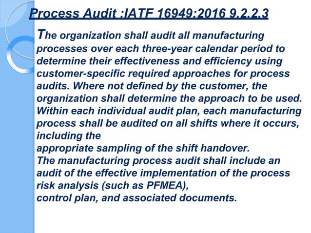 Product and Process Audit.pptx | Business Accounting & Finance | Business