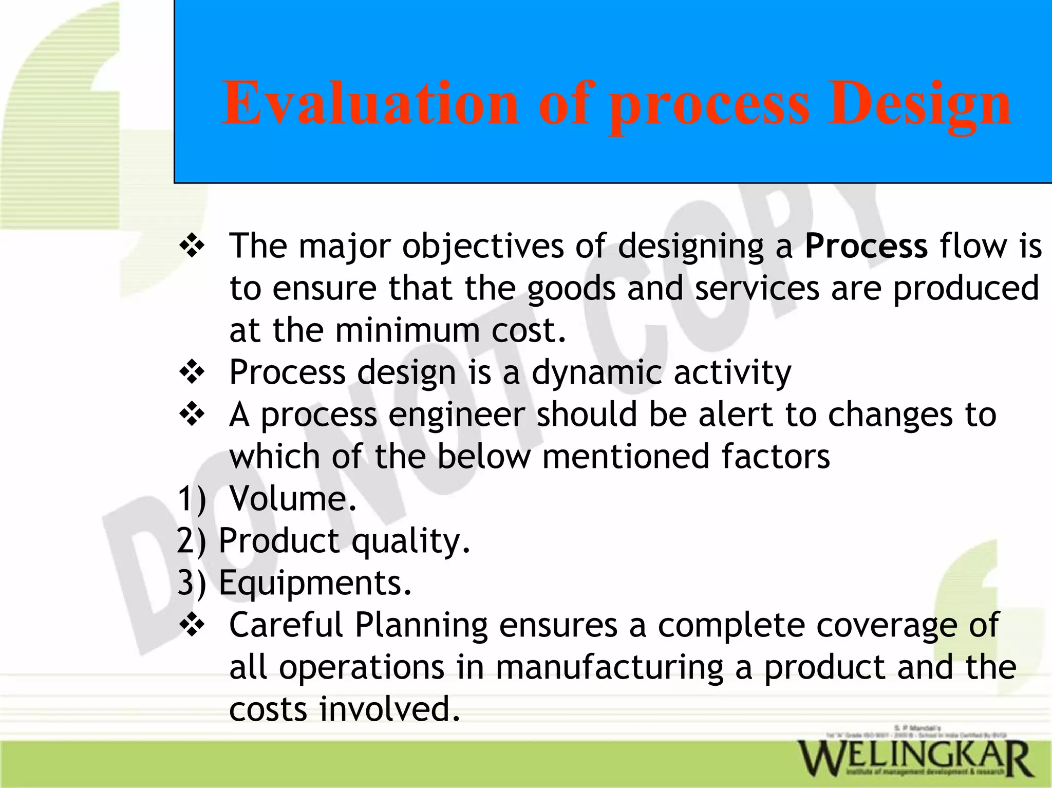 Product and process design | PDF