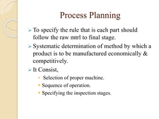 Product and process planning | PPTX