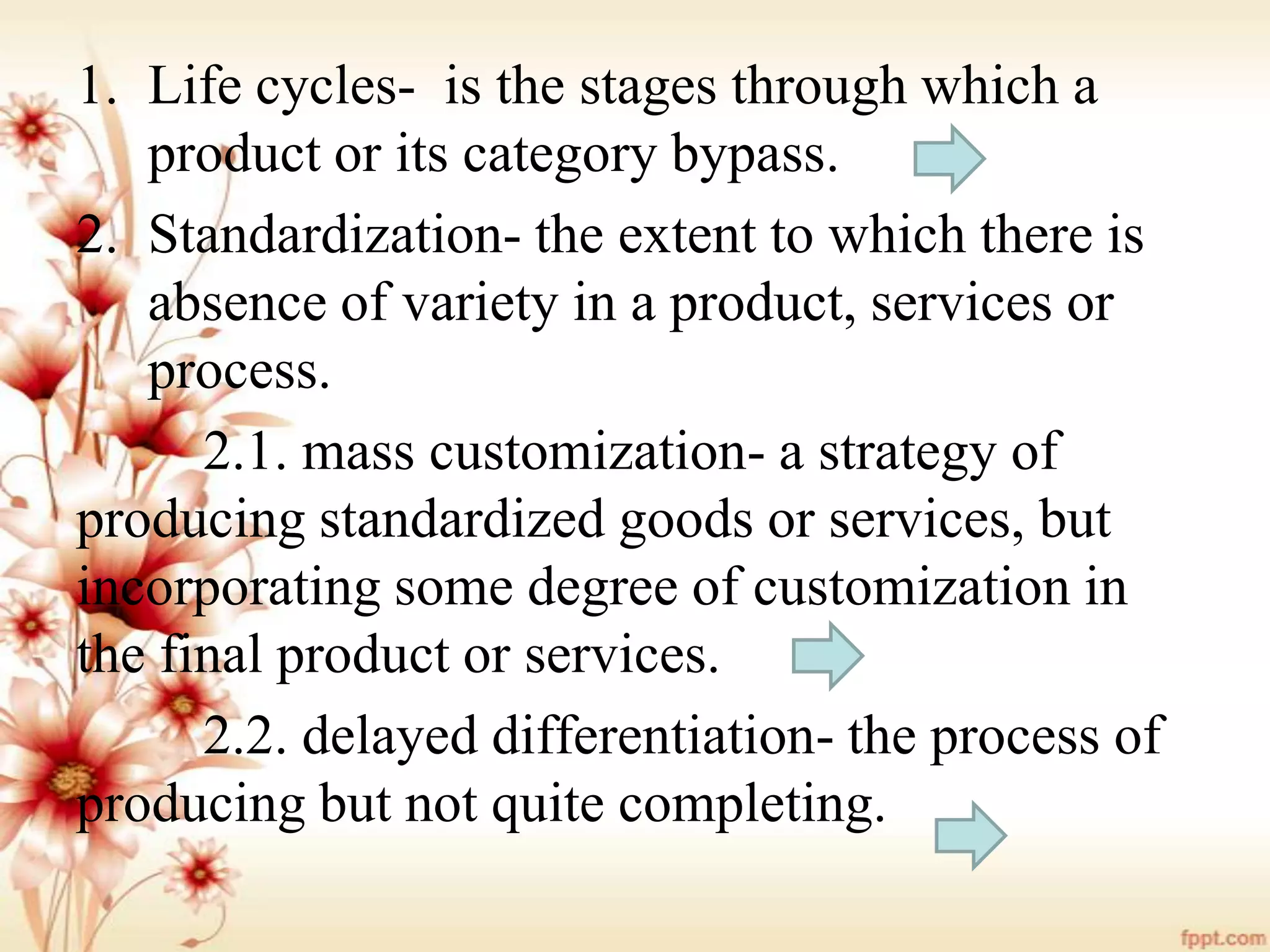 Product and service design | PPTX