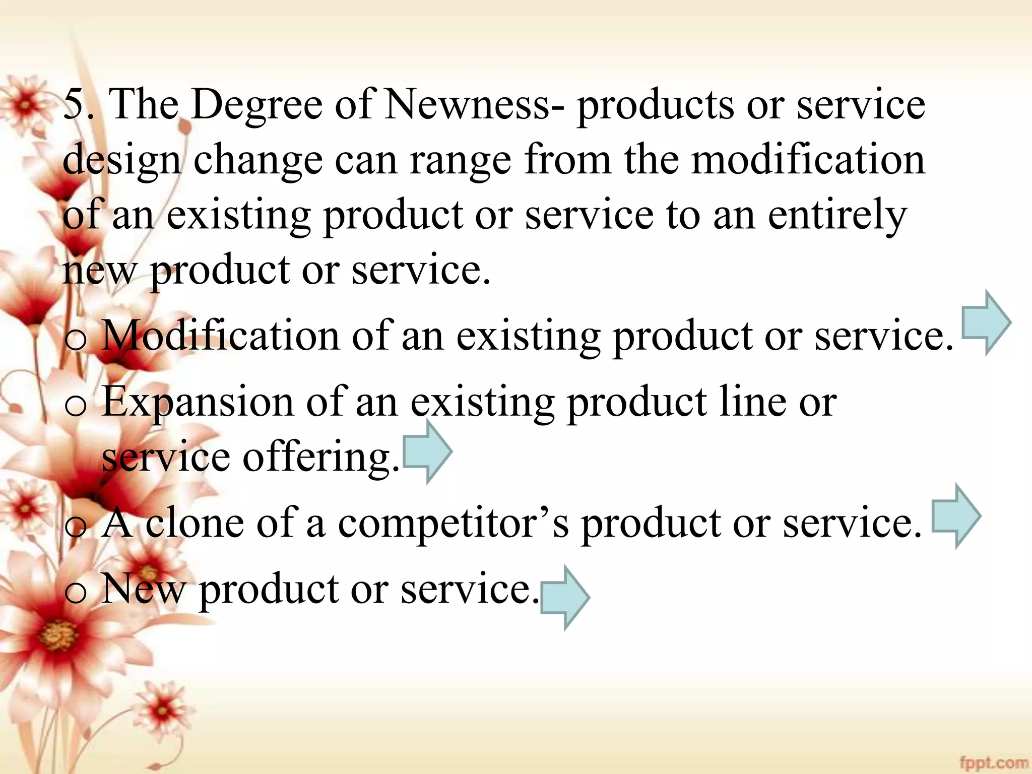 Product and service design | PPTX