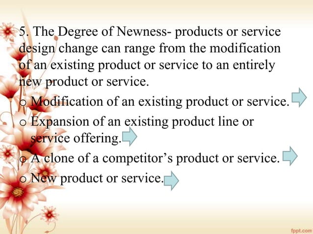 Product and service design | PPTX | Business Administration | Business