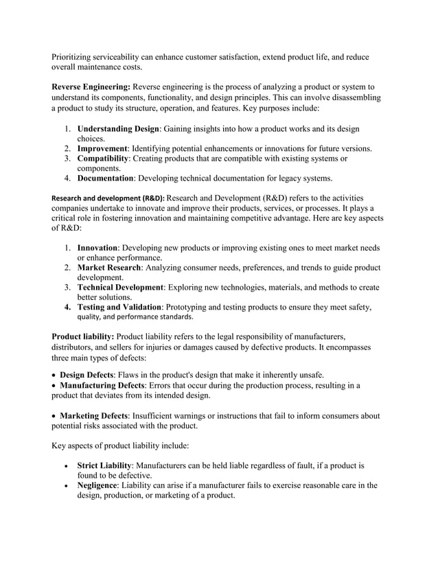 Product and Service Design1.pdf a detailed presentation | PDF