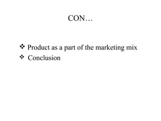 Product as a part of marketing mix | PPT
