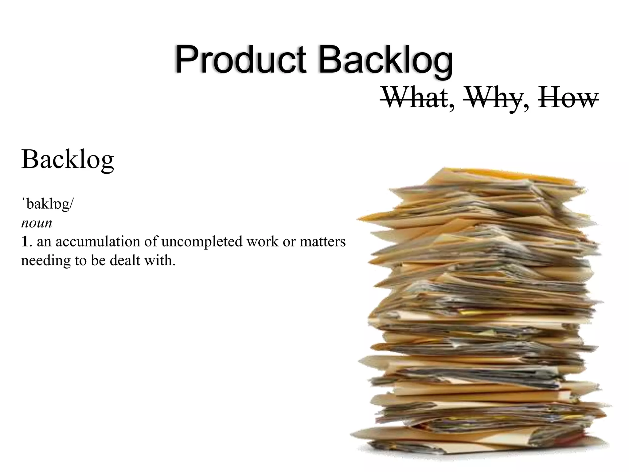 Product backlog | PPTX