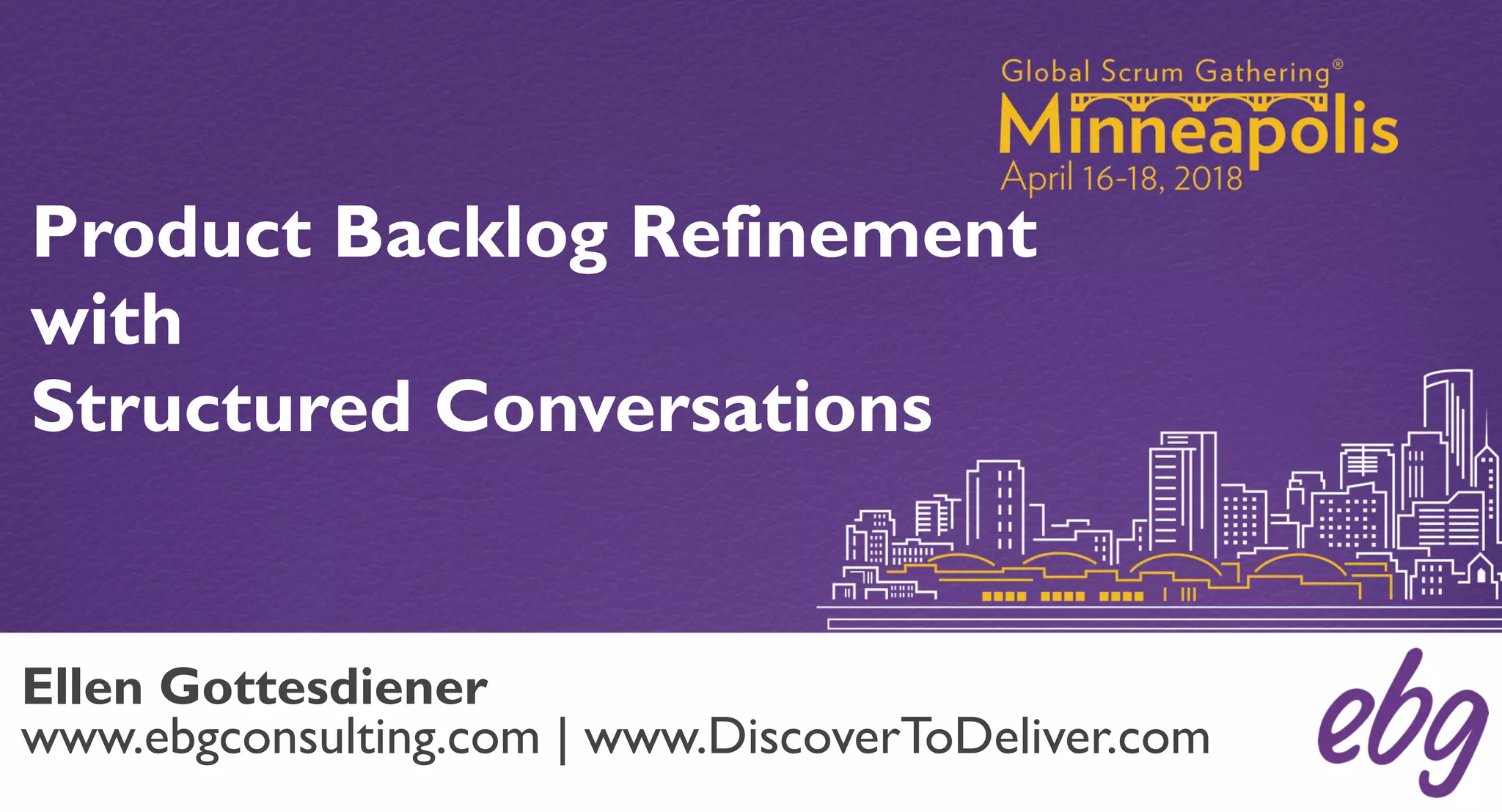 Product Backlog Refinement with Structured Conversations | PPT