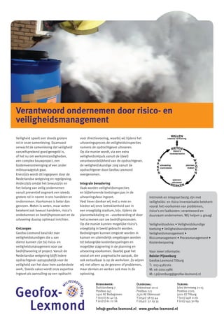 Productblad Risico En Veiligheidsmanagement Def | PDF