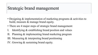 Product life cycle & brand | PPTX