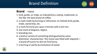 PCA20 - Product Branding | PPTX | Advertising Industry | Industries