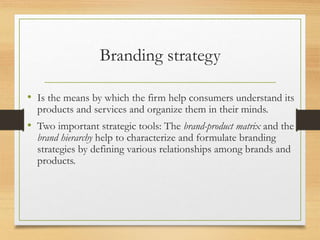 Product brand matrix | PPT