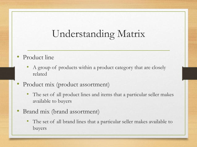 Product brand matrix | PPT