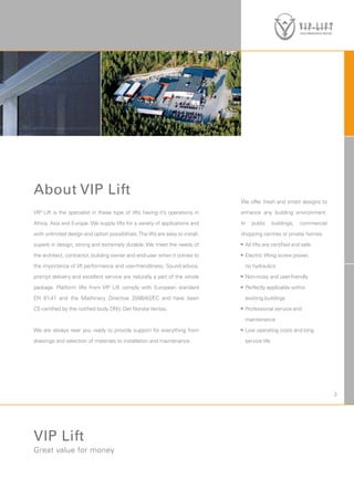 VIP LIFT NIgeria Platform Lifts - Product brochure (English) | PDF
