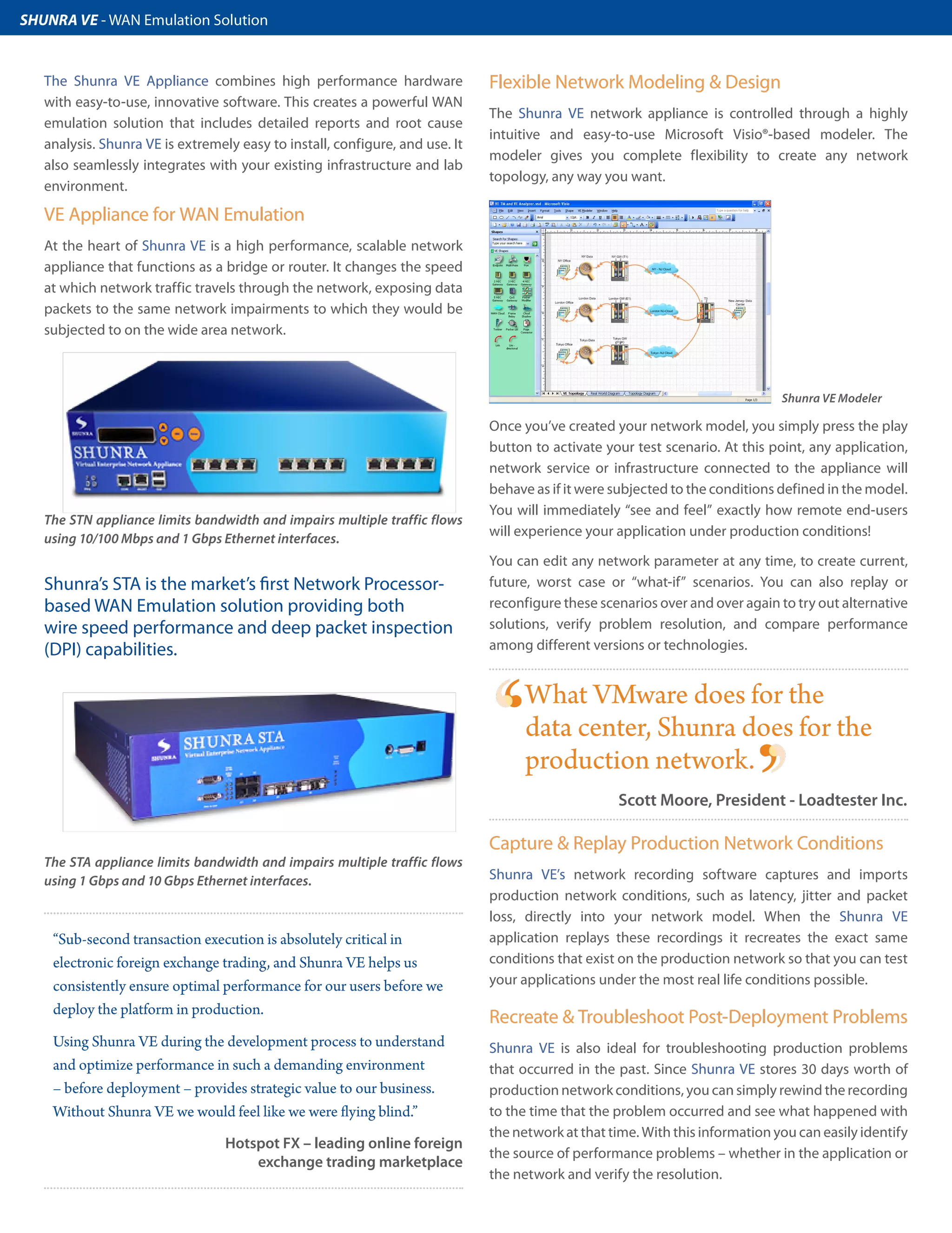 Shunra Software Product Brochure | PDF