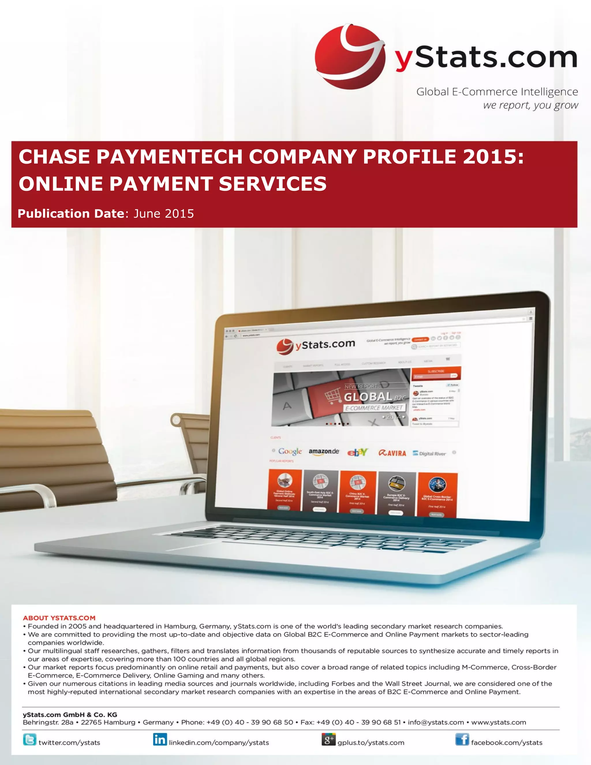 Product Brochure: Chase Paymentech Company Profile 2015: Online Payment ...