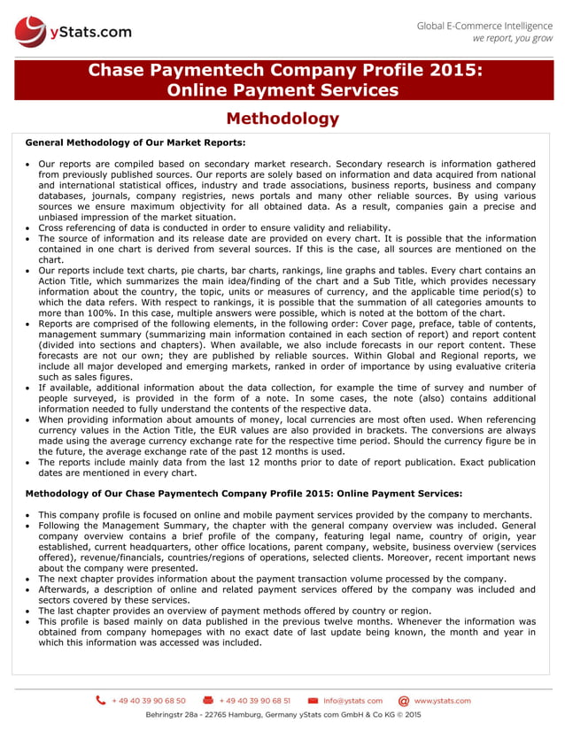 Product Brochure: Chase Paymentech Company Profile 2015: Online Payment ...