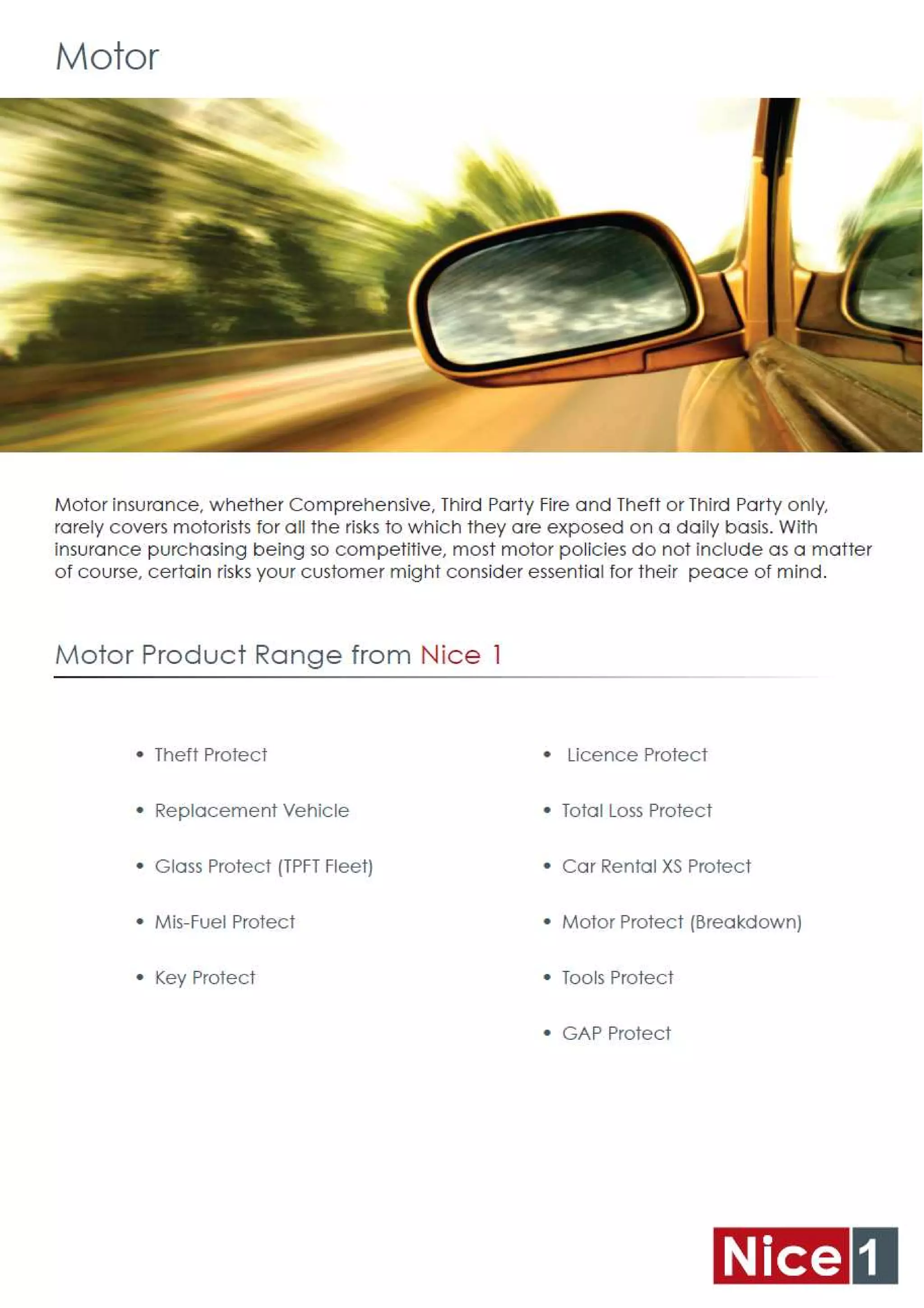 Nice 1 Product Range | PDF