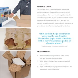 Ranpak PadPak LC Plus brochure | PDF | Household Supplies | Shopping