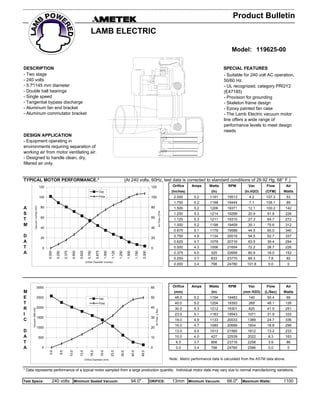 Product bulletin ametek 119625 00 | PDF